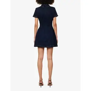Oddmuse Collared Denim Mini Dress