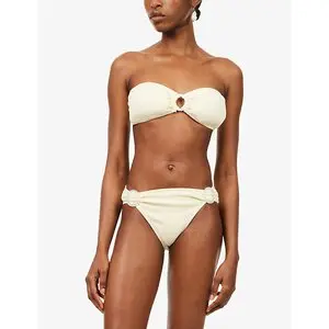 4TH & RECKLESS Char Bandeau Bikini Top