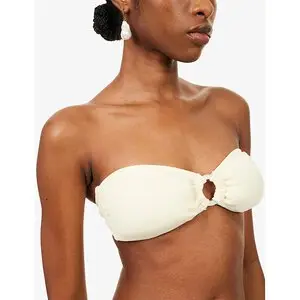 4TH & RECKLESS Char Bandeau Bikini Top