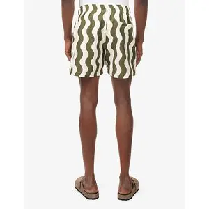 Oas Printed Swim Shorts - Forest