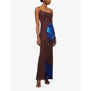 GRACEJACOB Mesh Maxi Dress