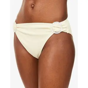 4TH & RECKLESS Char Crinkled Bikini Bottoms