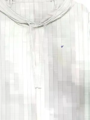 CROQUIS Check Hooded Shirt With Drawstring