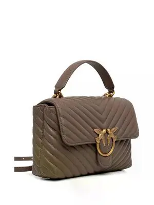 Pinko Medium Chevron Logo-buckle Crossbody Bag