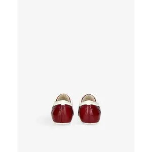 Dries Van Noten Flat Slim Leather Trainers - Red