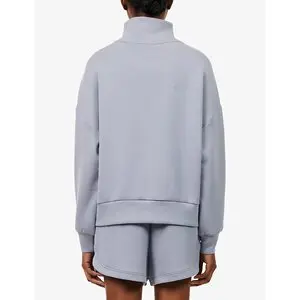 Varley Hawley Half-zip Stretch-woven Sweatshirt - Wind Blue