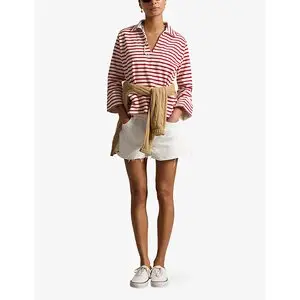 Polo Ralph Lauren Striped Open-collar Cotton Long-sleeve Shirt