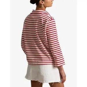 Polo Ralph Lauren Striped Open-collar Cotton Long-sleeve Shirt