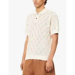 Obey Eryk Short-sleeve Knitted Polo Top