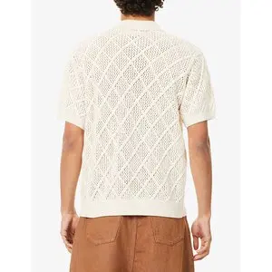 Obey Eryk Short-sleeve Knitted Polo Top