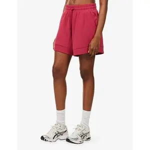 Varley Atrium High-rise Woven Shorts - Rich Raspberry