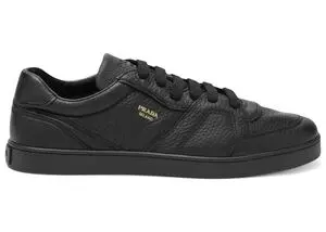 Prada Leather Sneakers - Black