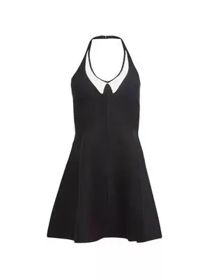 FLEUR DU MAL Collared Flare Mini Dress