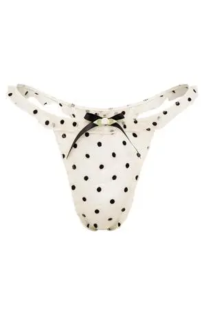 WILD LOVERS LONDON Romy Thong - White