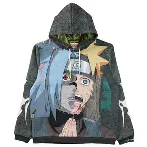 VERYRARE Naruto Vs Sasuke Tapestry Hoodie
