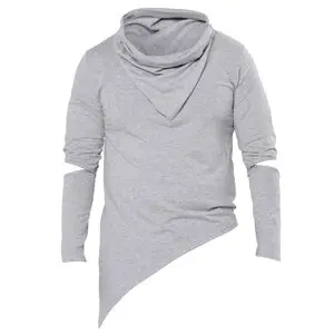 METAMORPHOZA Scarf Neck Top With Sleeve Cutouts - Grey/black