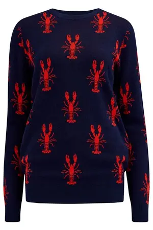 SUGARHILL BRIGHTON Rosie Lobster Print Sweater
