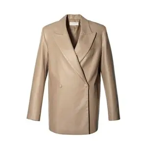 AGGI BY HALEWSKI Oversized Vegan Leather Jacket