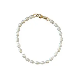 HERSELF COLLECTIONS Freshwater Pearl Bracelet - White/gold