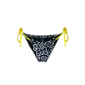ADICORA Printed String Bikini Bottom - Black