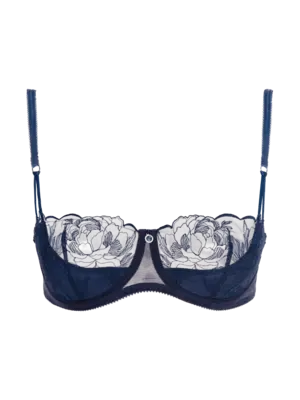 BONBON LINGERIE Coco Heart Underwired Bra - Blue