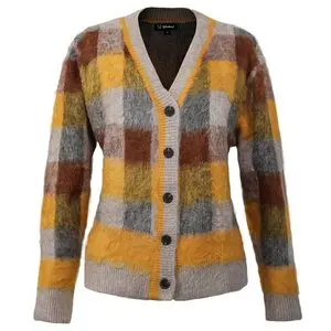 SMART AND JOY Check Pattern Cardigan - Yellow