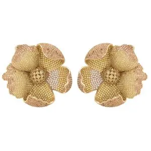 LATELITA Latelita London Poppy Earrings With Cubic Zirconia White/gold/yellow