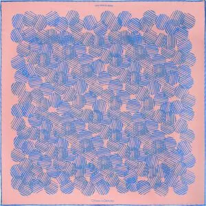 OTWAY & ORFORD Pink / Blue 'dot Dash' Silk Pocket Square In Pink With Blue. Full-size - Pink/blue