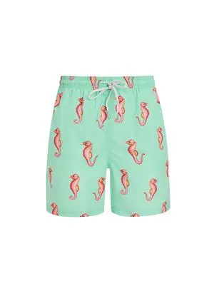 ROBERT & SON BEACHWEAR LTD Printed Swim Shorts - Green
