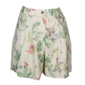 FLORA BY ALEXANDRIA Elena Floral Print Shorts - Green
