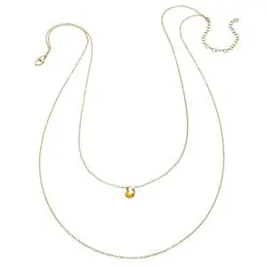HEATHER HAWKINS Gemstone Drape Necklace - Gold/yellow
