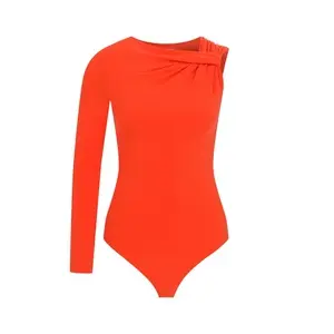 MAAN ISTANBUL Asymmetrical Sleeve Bodysuit