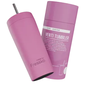 Fressko Venti 600ml/20oz Tumbler, Ceramic Bubblegum - Pink