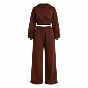 OFUURE Plush Fleece Hoodie Set