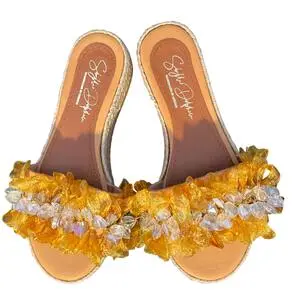 SIBYLLA DELPHICA Phoebe Flatform Sandals - Gold/brown