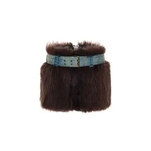 MAISON SEL Belted Mini Skirt