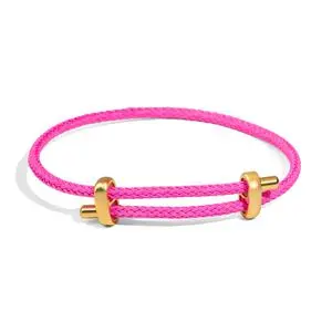 EBRU JEWELRY Adjustable Rope Bracelet - Pink