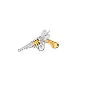 TRUE ROCKS Retro Pistol Stud Earring - Gold