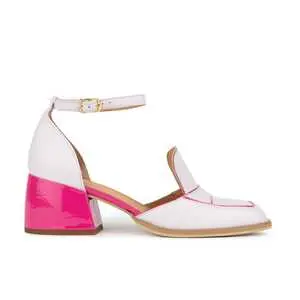 EMBASSY LONDON USA Mayfair Leather Heel With Ankle Strap