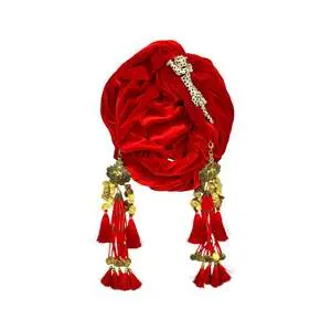 JULIA CLANCEY Leopardita Ruby Dream Turban - Red