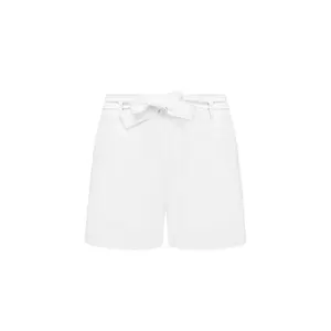 MANDRAGORA Glen High-waisted Shorts - White