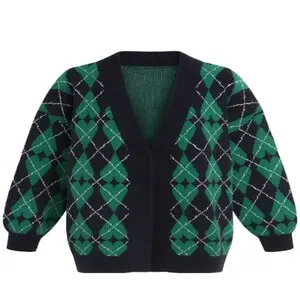Saachi Grandpa Heart Cardigan - Green