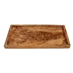 Likhâ Acacia Rectangle Serving Tray - Brown
