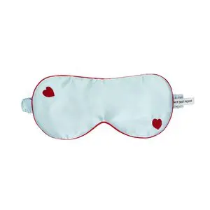 Not Just Pajama Little Heart Silk Sleeping Eye Mask - Blue