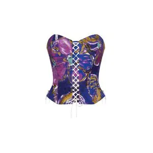 ELSAVA Sunset In Bloom Corset - Purple