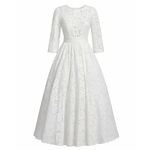 MATSOUR'I Matsour’i Lace Dress Viktoria - White