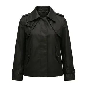 BEIRA Amelia Cropped Windproof And Waterproof Trench Jacket - Black