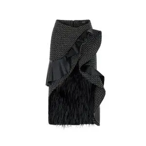 SAINT ONES Nycus Feather Skirt