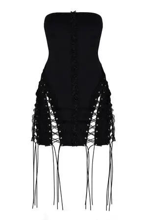 GOD SAVE QUEENS Lace Detailed Dress