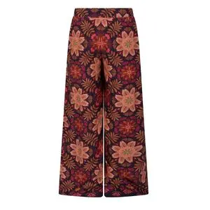 IN OUR NAME Bwahit Border Print Wide Leg Trousers